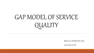 gap model of service quality | PPTX
