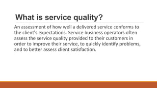 gap model of service quality | PPTX