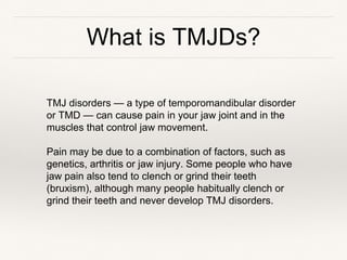 SFSM TMJD Presentation | PPT