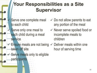 SFSP Site Supervisor Training.ppt