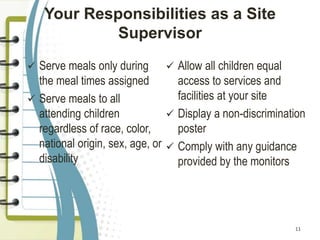 SFSP Site Supervisor Training.ppt