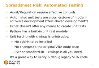 xlwings Presentation (Excel & Python) Swiss FinteCH event | PPT