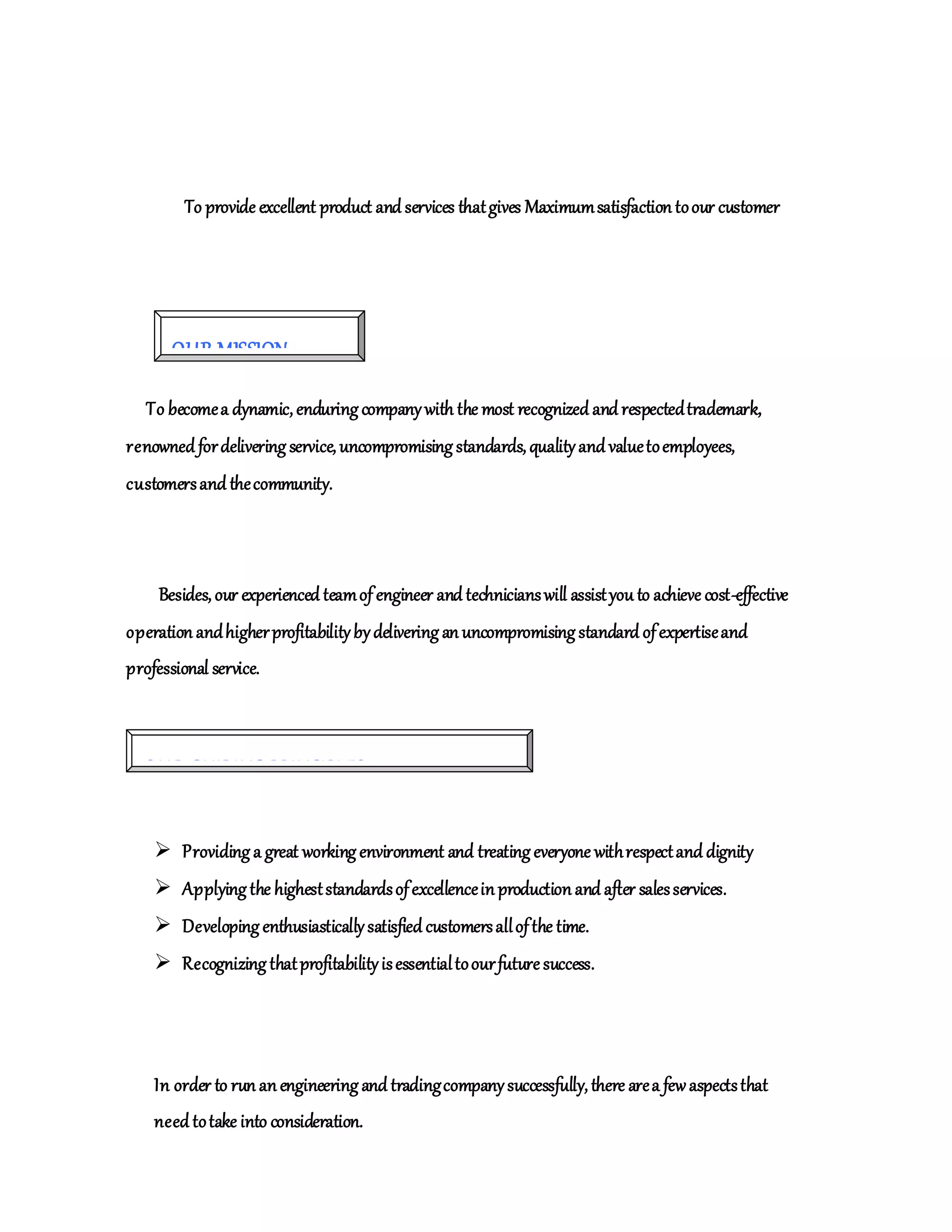 Sft company profile | DOCX