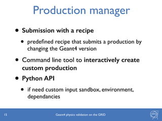 Geant4 physics validation on the GRID | PPT