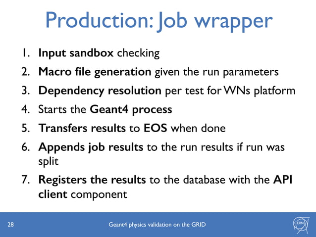 Geant4 physics validation on the GRID | PPT