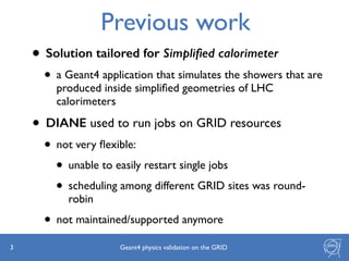 Geant4 physics validation on the GRID | PPT