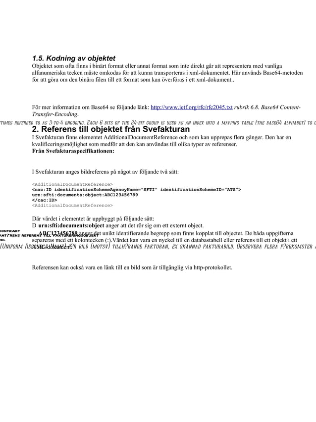 Sfti externt objekt dokumentschema object envelope 1 0 | PDF