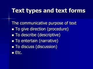 english class about short functional text | PPT