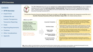 Securities Financing Transactions Regulation | PPTX
