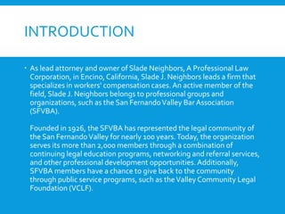 The Valley Community Legal Foundation of the SFVBA | PPTX