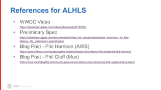 What's the deal with Apple's Low Latency HLS (ALHLS)? | PPT