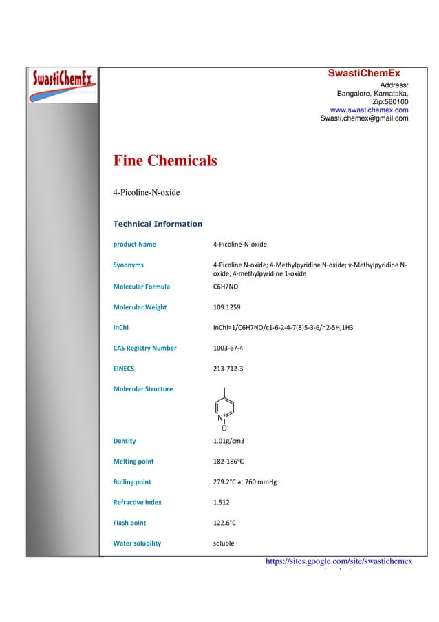 4 picoline-n-oxide | PDF