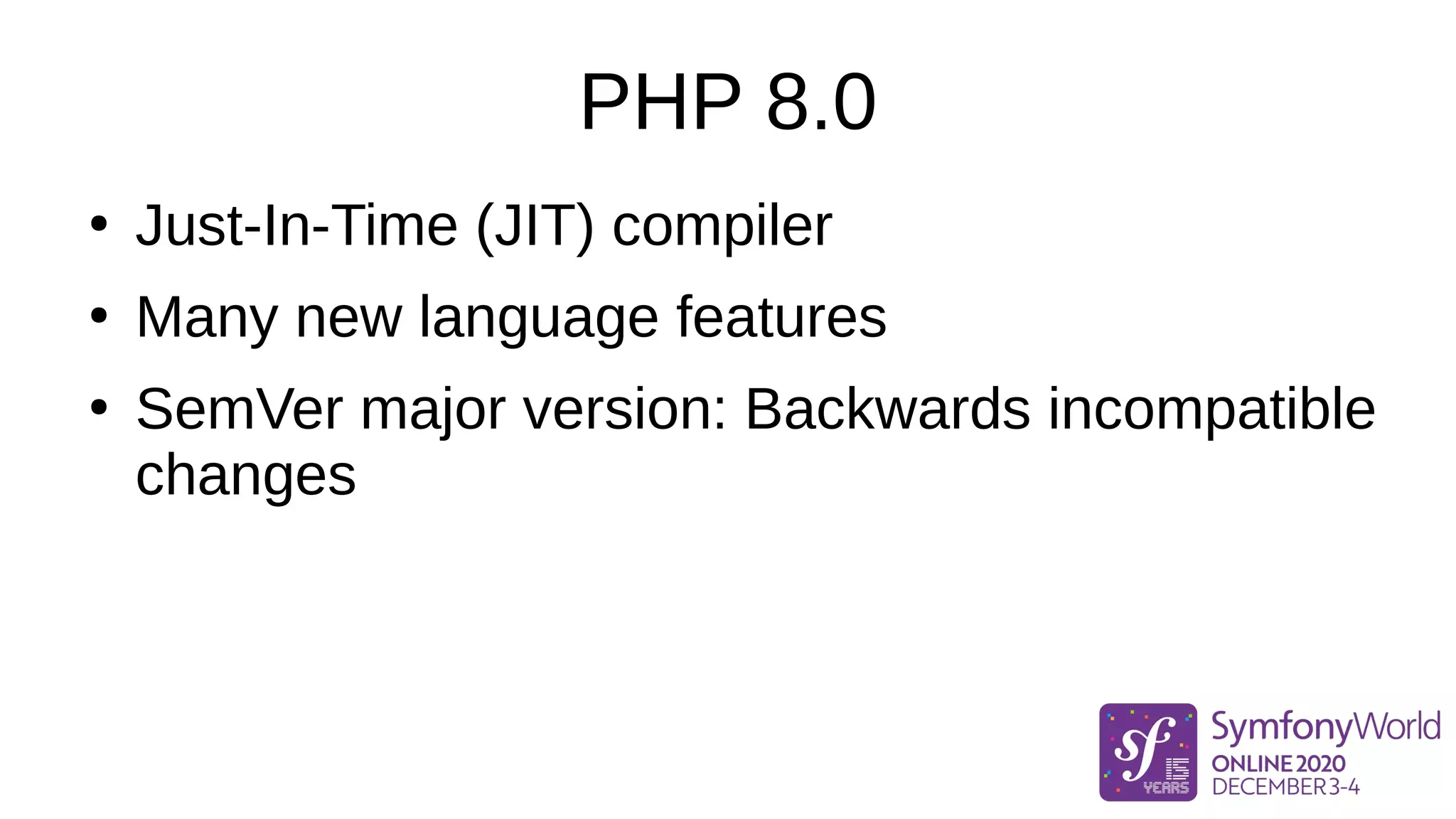 What's new in PHP 8.0? | PDF