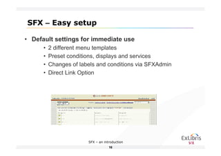 Sfx An Introduction | PDF