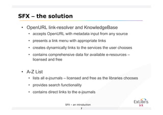 Sfx An Introduction | PDF