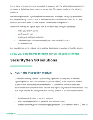 Unlock the Future: SecurityGen's 5G Standalone Solutions | PDF