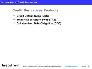Sg credit derivatives overview | PPT