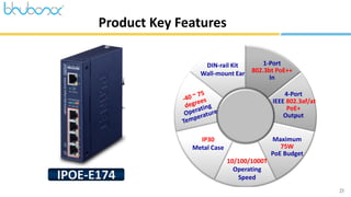 IPOE-E174 Gigabit PoE Extender | PDF | Computer Networking | Computing