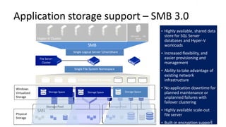 Storage Options in Windows Server 2012 | PPTX