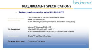 Universal Network Management System Software (LITE) | PPT