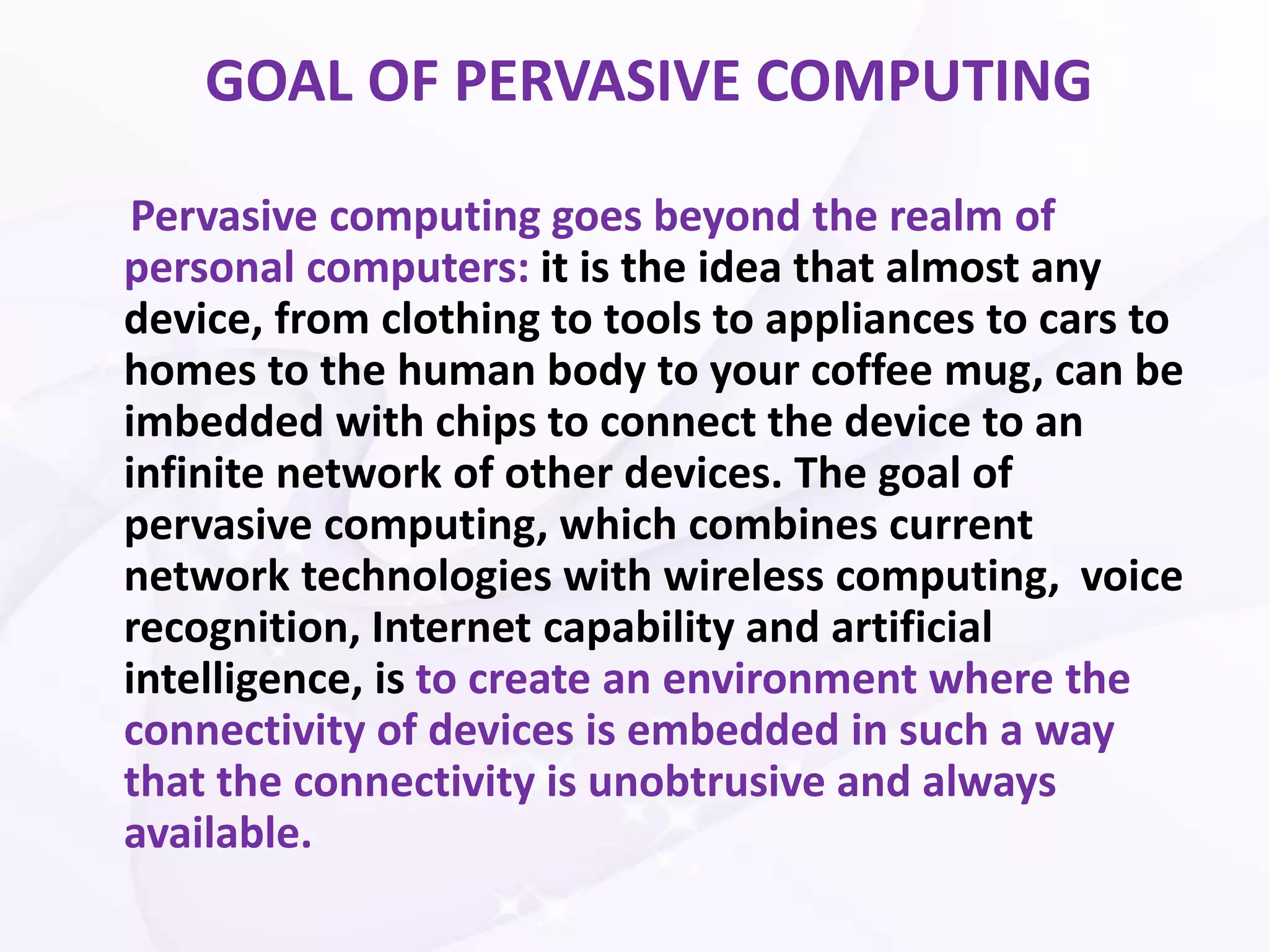 Pervasive Computing | PPTX