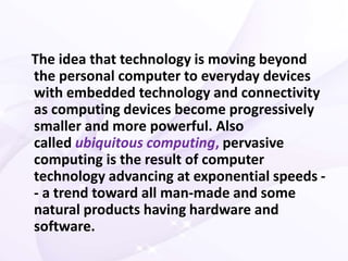Pervasive Computing | PPTX