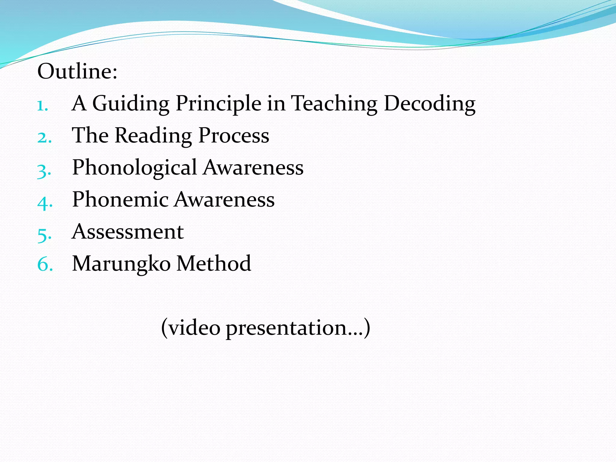 Principles Of Decoding And Explicit Instruction Ppt