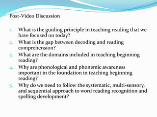 Principles of Decoding and Explicit Instruction | PPTX