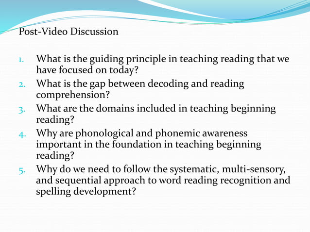 Principles of Decoding and Explicit Instruction | PPTX