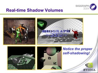 Real-time Shadowing Techniques: Shadow Volumes | PPT