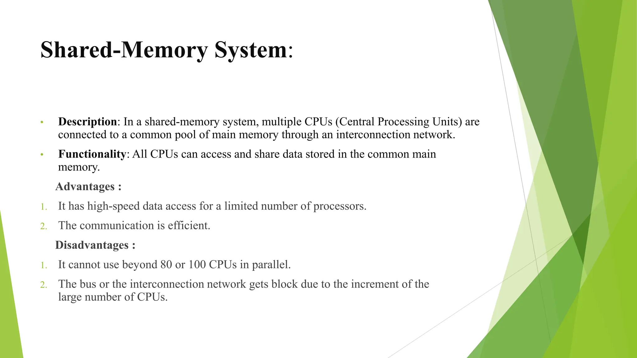 Three Main Architectures For Parallel Database Pptx