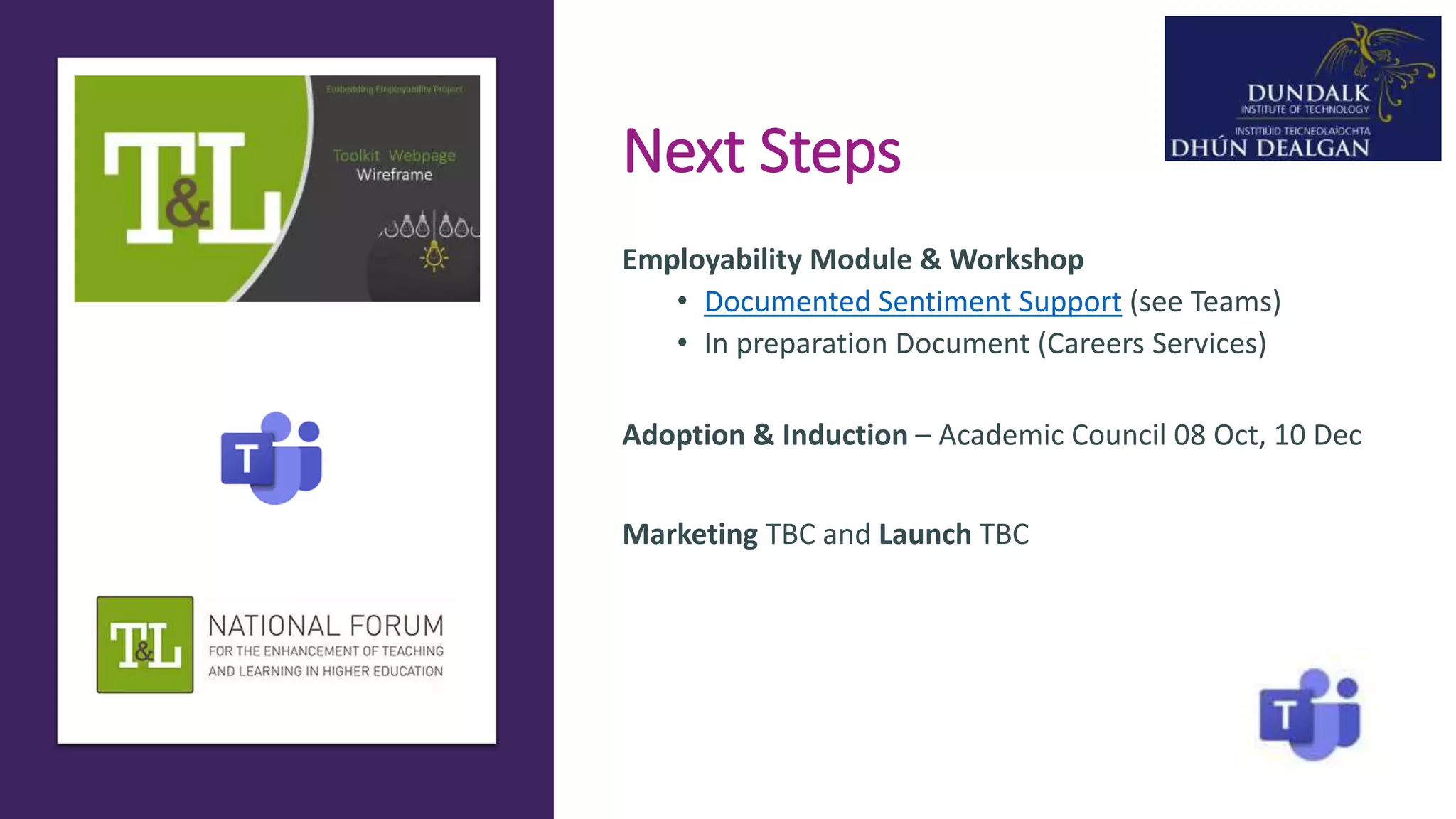 Embedding Employability Steering Cmte Sept 2021 | PPTX