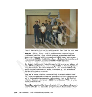 DB2 Integrated cluster enviorment deployement | PDF