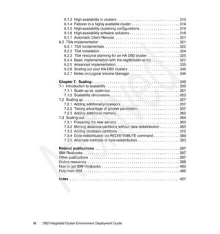 DB2 Integrated cluster enviorment deployement | PDF