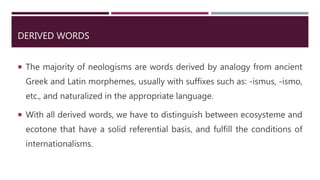 Translation of Neologisms | PPT