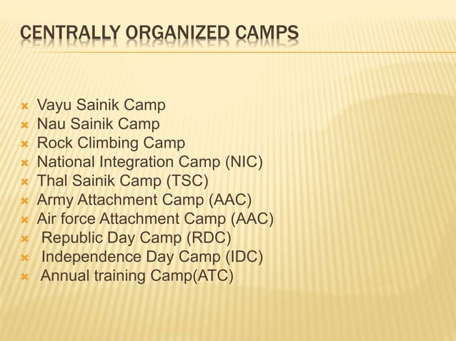 Ncc & nss powerpoint presentation | PPTX | Education