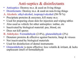 1. anti septics & disnifectants | PPT