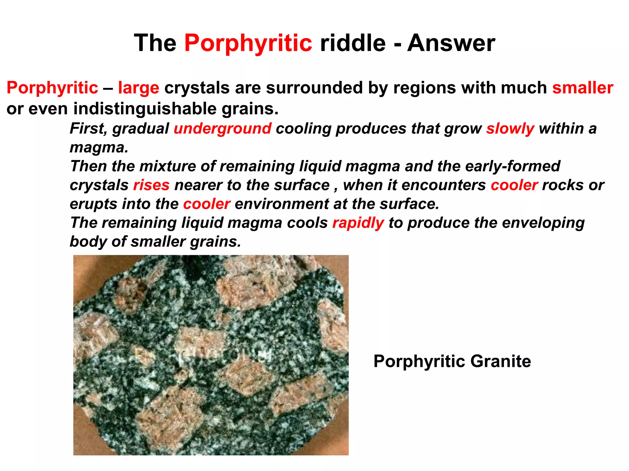 The Geo-Chemistry of Igneous Rocks | PPTX