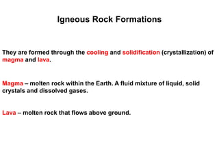 The Geo-Chemistry of Igneous Rocks | PPTX