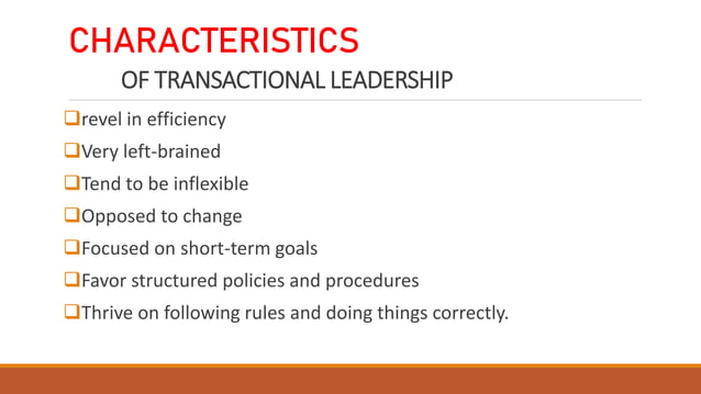 Transactional leaders -revised | PDF