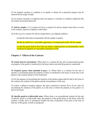 Bare Act- Sale of Goods Act, 1930 | PDF