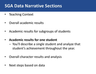 Data Narrative Sections | PPTX