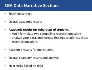 Data Narrative Sections | PPTX