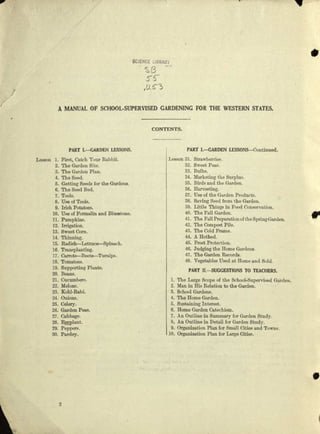 School Garden Manual for the West | PDF