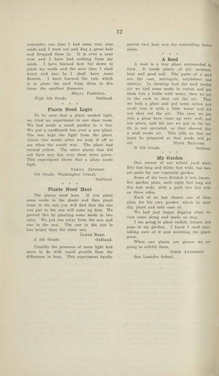 The School Garden in the Course of Study | PDF