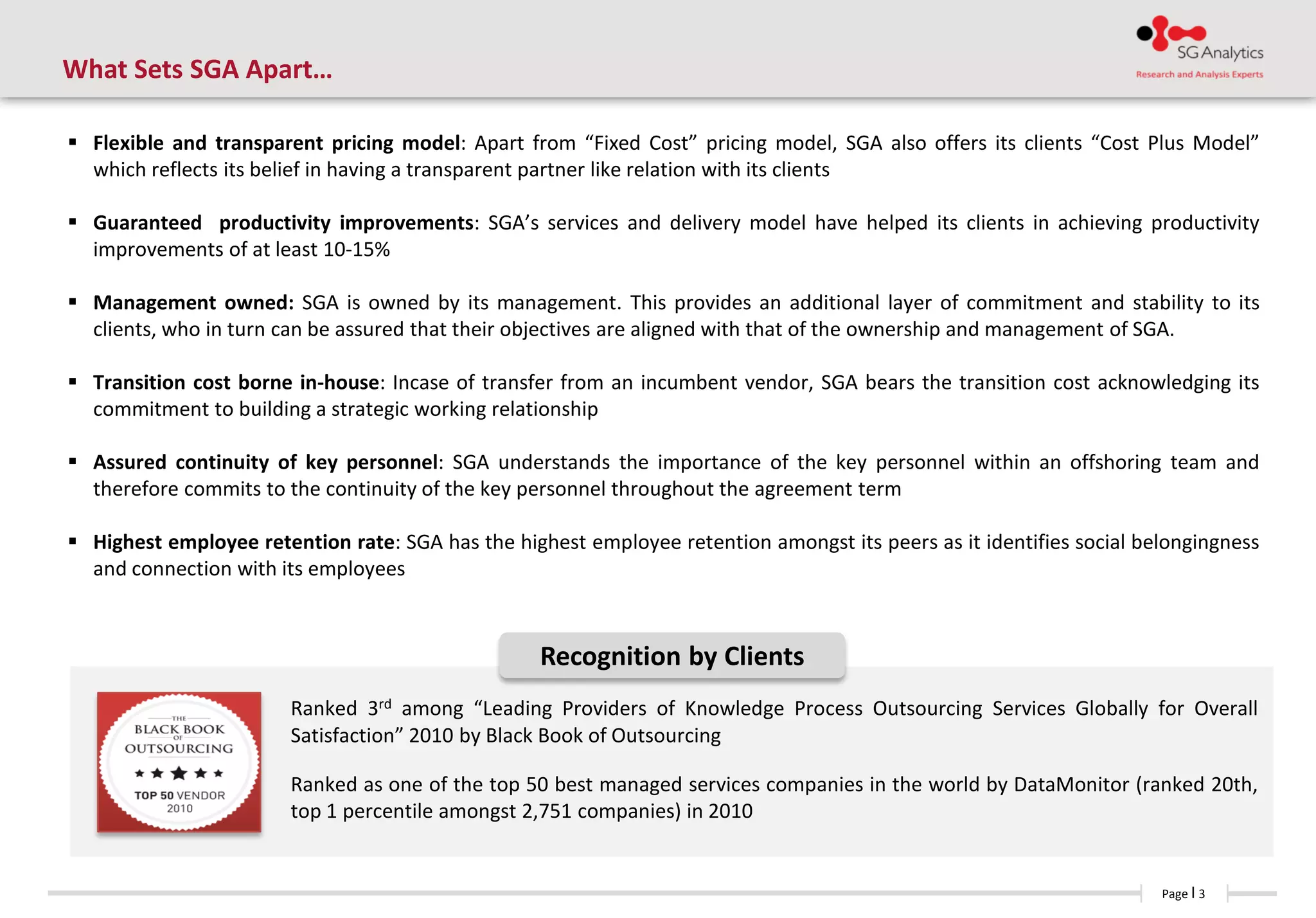 SGA Corporate Deck | PPTX | Business Administration | Business