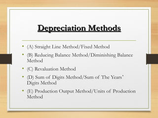 Depreciation | PPT