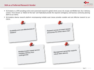 SG Analytics Research and Analysis | PDF