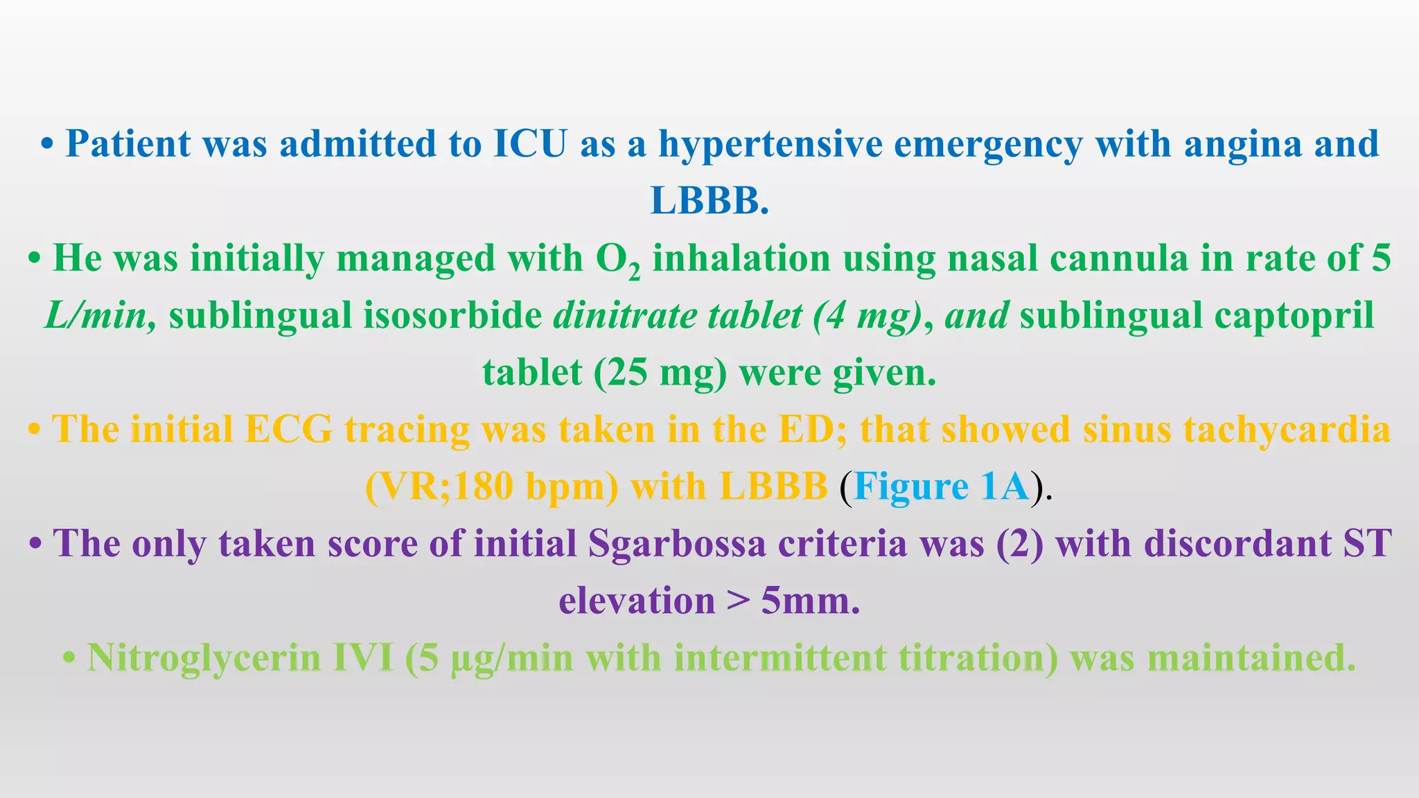 Sgarbossa Criteria in Left Bundle Branch Block in a Hypertensive ...