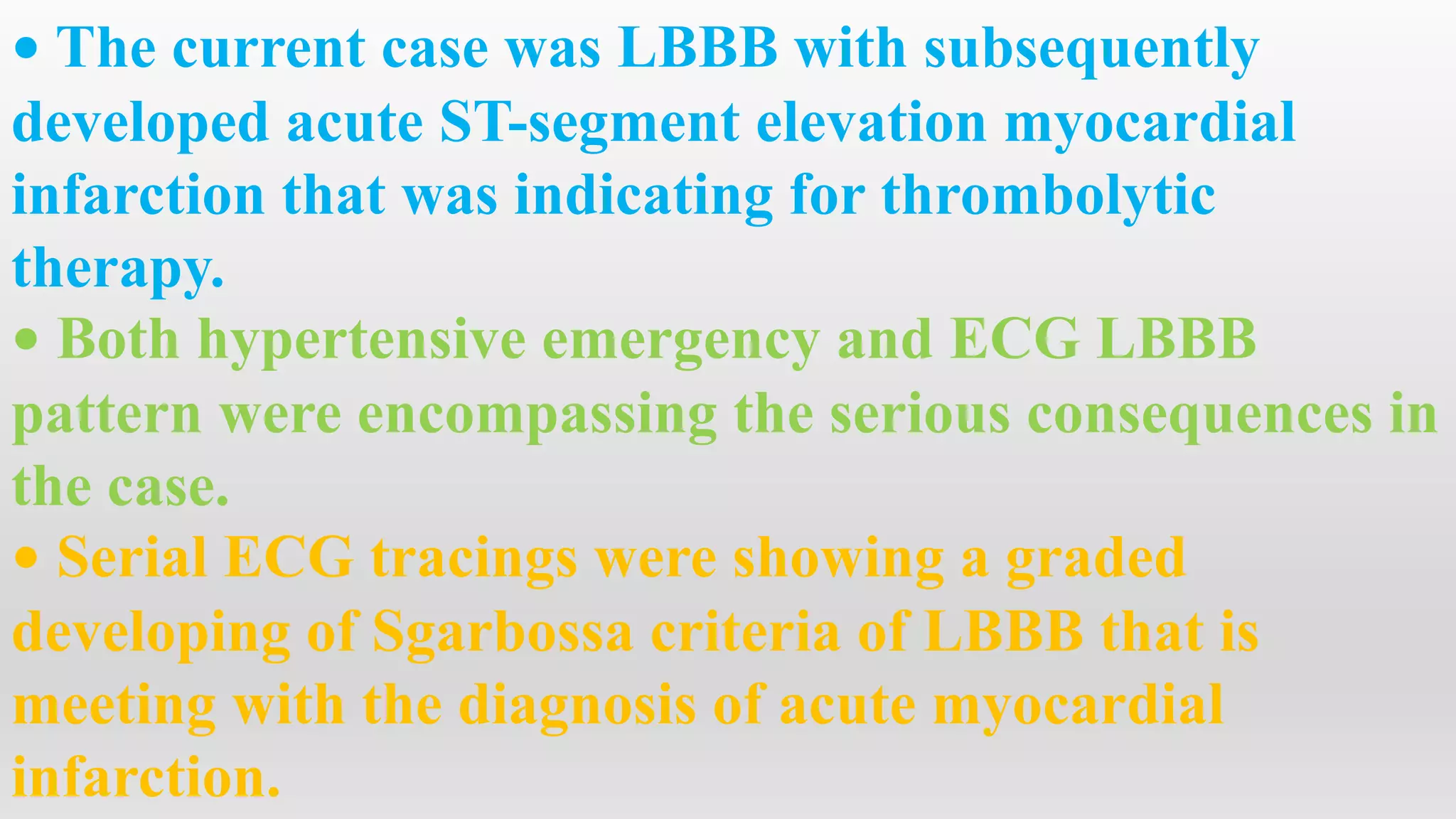 Sgarbossa Criteria in Left Bundle Branch Block in a Hypertensive ...